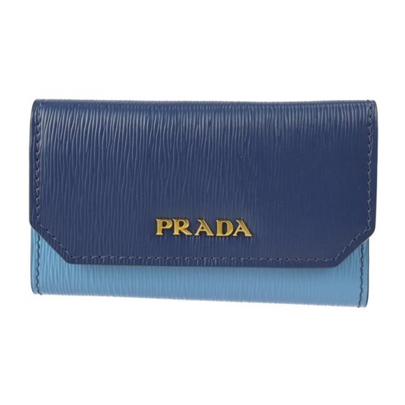 Prada | Accessories | Prada Prada Key Case Pg222 Leather Blue Series ...